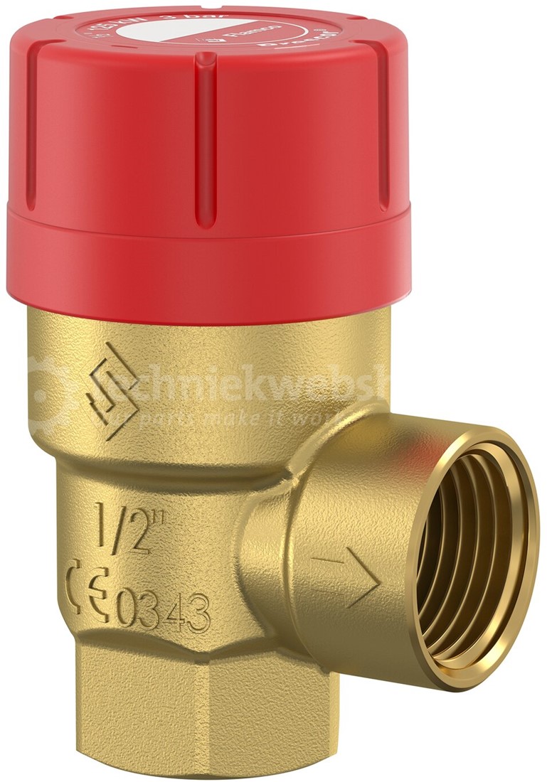 Flamco Prescor Overstortventiel Rp1" x Rp 1 1/4" 2.5bar Buurs