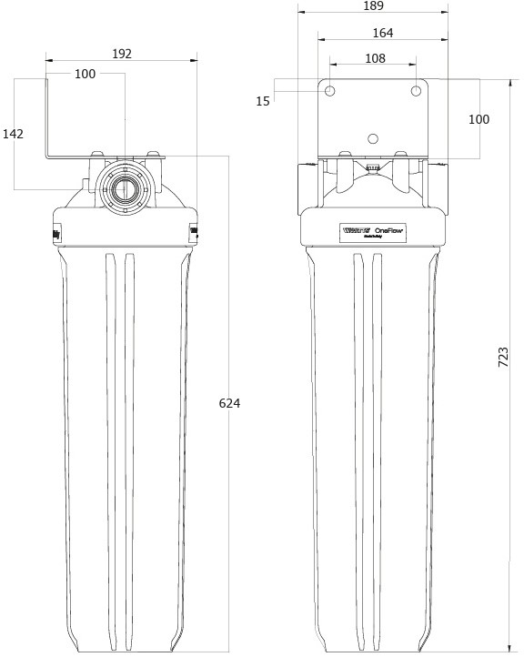 Watts OneFlow anti-kalksysteem OFTWH 38l/min Buurs
